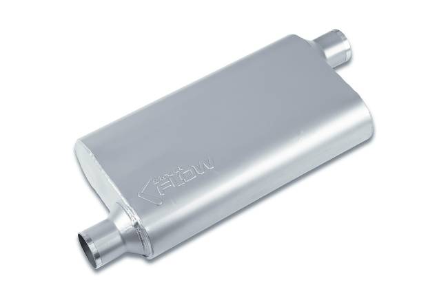 Street Flow - SF42453 3 Chamber 4"x9.5" Oval Body Muffler - 2.25 ...