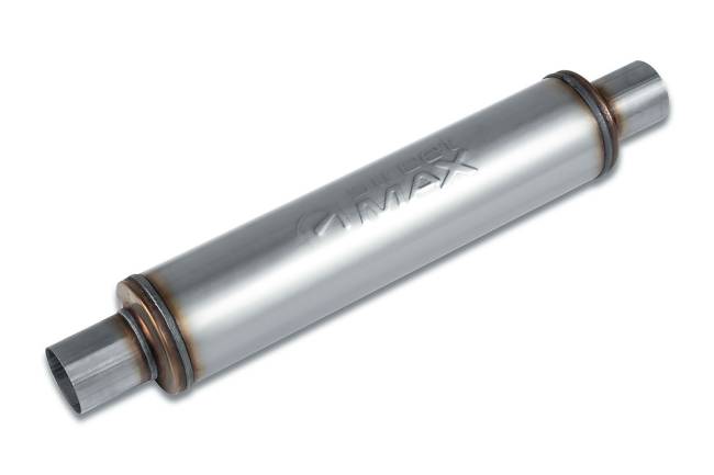 Street Max - SM10425 4" Round Body Muffler - 2.25" Center In / 2.25 ...
