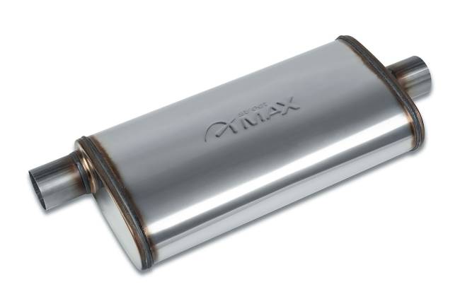Street Max - SM11255 4"x9" Oval Body Muffler - 2.25" Offset In / 2.25 ...