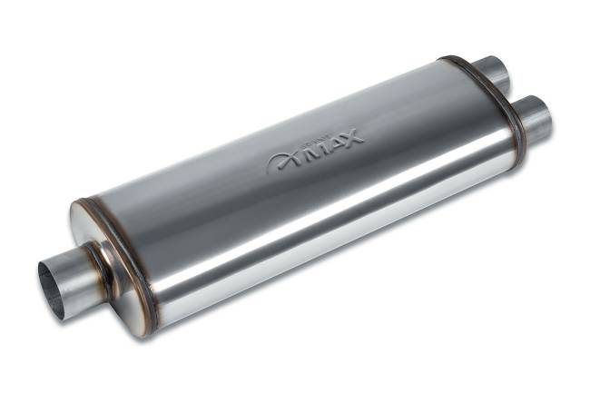 Street Max - SM12388 5"x8" Oval Body Muffler - 3" Center In / 2.5" Dual Out