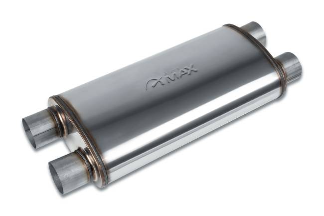 Street Max - SM12599 5"x11" Oval Body Muffler - 3" Dual In / 3" Dual Out