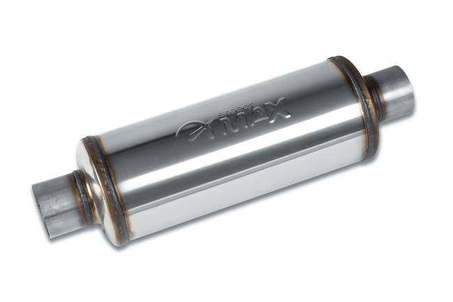 Street Max - SM12616 6" Round Body Muffler - 2.5" Center In / 2.5 ...