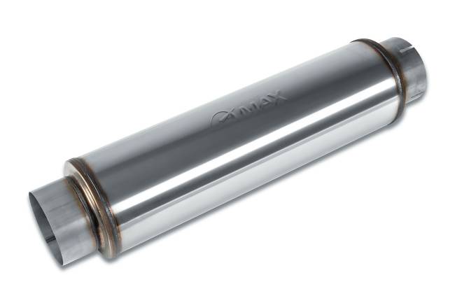 Street Max - SM12774 7" Round Body Muffler - 5" Center In / 5" Center Out