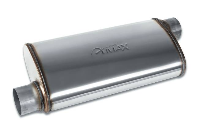Street Max - SM12910 5"x11" Oval Body Muffler - 3.5" Offset In / 3.5 ...