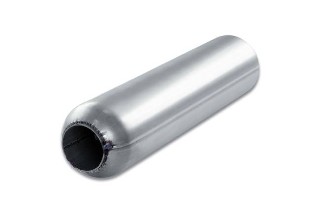 Street Pack - SP3516B 3.5" Blank Round Body Muffler - 2" Center In / 2 ...