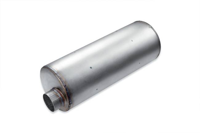 Premium Duty - PD803 8" Round Body Muffler - 3" Offset In / 3" Offset Out
