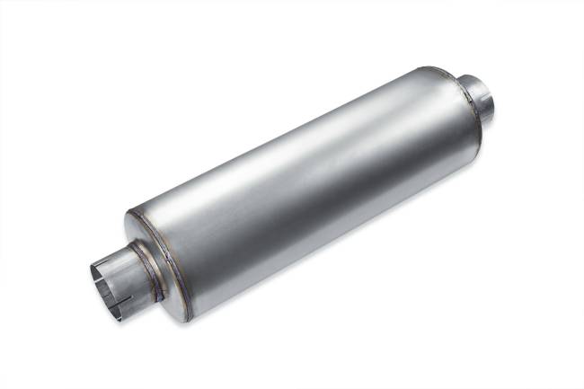 Premium Duty - PD805Q 8" Round Body Muffler - 4" Center In / 4" Center Out