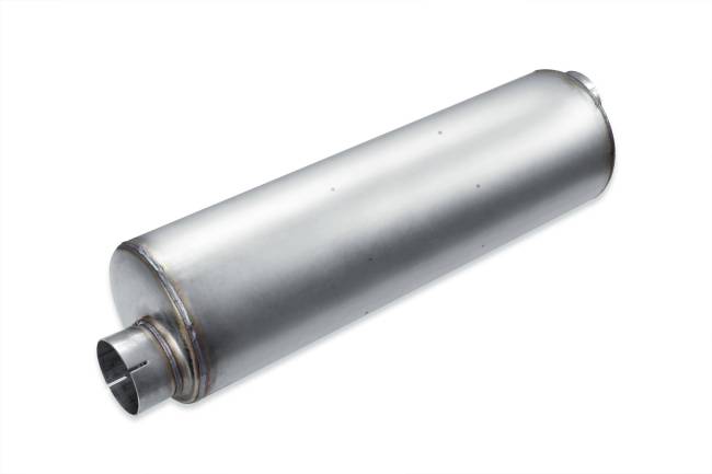 Premium Duty - PD812 8" Round Body Muffler - 3.5" Offset In / 3.5 ...