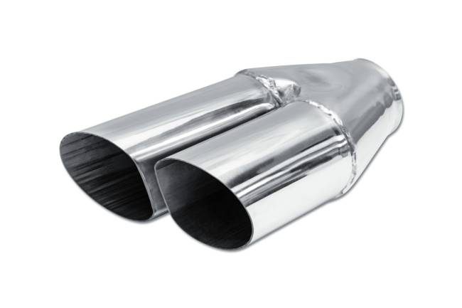 Street Style - SS2004R Polished Stainless Single Wall Dual Exhaust Tip ...