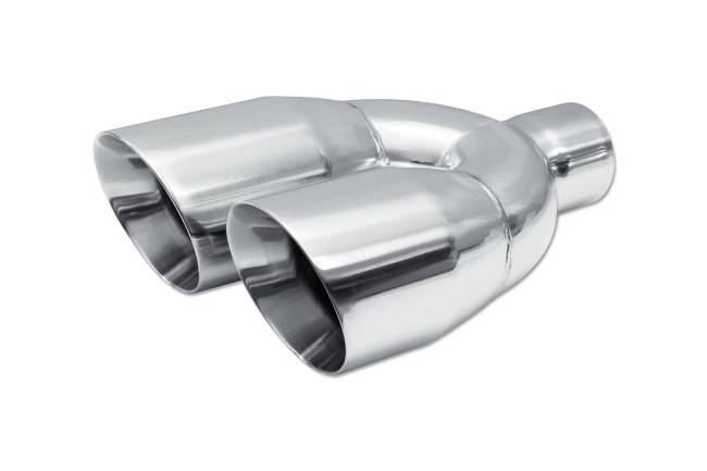 Street Style - SS25483R Polished Stainless Double Wall Dual Exhaust Tip ...